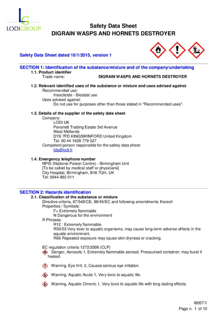 Our Pest Control Certificates | Elis Pest Control NI